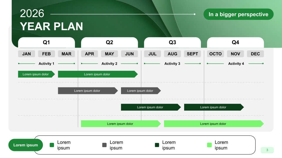 Free Year Planning Deck | 24Slides